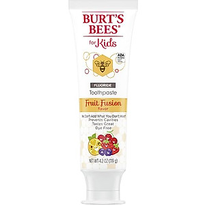 Burt's Bees Kids Toothpaste, Fluoride toothpaste, Fruit Fusion, 4.2 oz