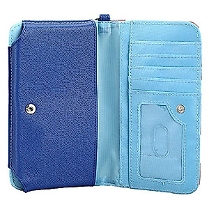 Bioworld The Stitch And Flowers Screen Printed Tech Wallet Wristlet