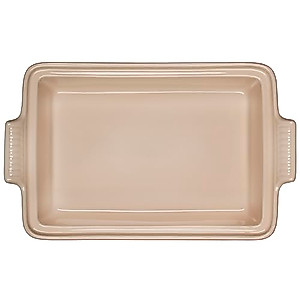 Le Creuset Stoneware Heritage Covered Rectangular Casserole, 4 qt. (12" x 9"), Cerise