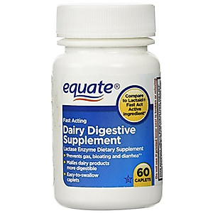 Equate Quick Action Dairy Digestive Supplement, 60ct