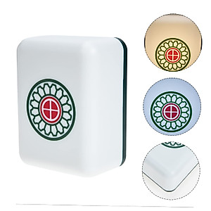 OSALADI 1pc Mahjong Light Lampara De Decorative Night Lights Night Light for Nursery Silicone Night Lamp Cartoon Book Light Night Lamp Mahjong Decorative Lamp
