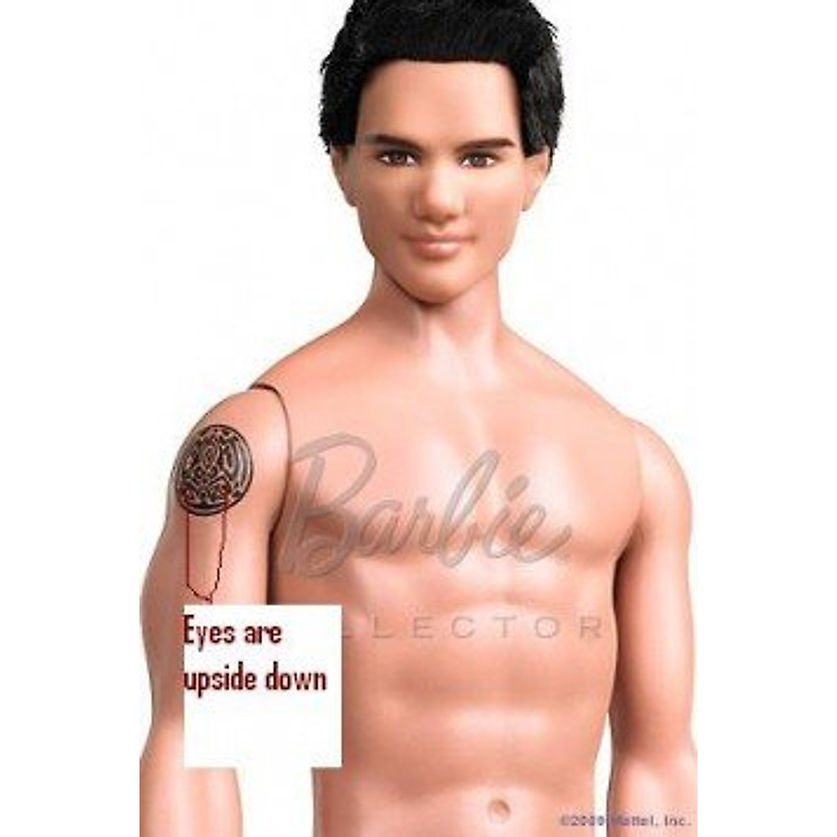 Jacob Twilight Eclipse doll made with an upside down tattoo High Collectable