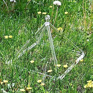 Joysense Clear Quartz Crystal Singing Pyramid 10 inch With Crystal Singing Bowl Striker and Carrying Case