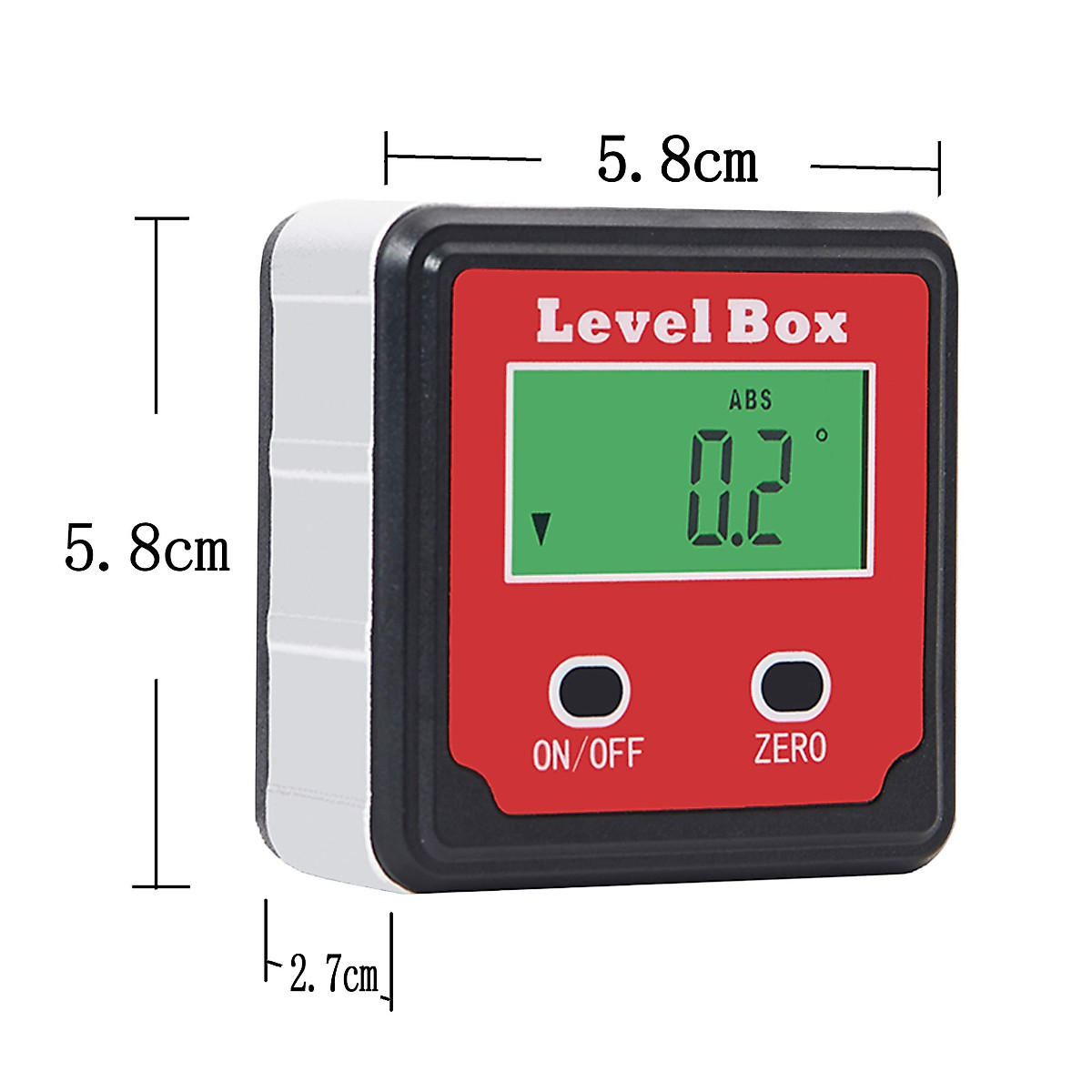 Beslands Backlight Digital Level Box Protractor Angle Finder Gauge Bevel Gage Inclinometer with Aluminium Framework Magnetic Base Saw Electronic Finding