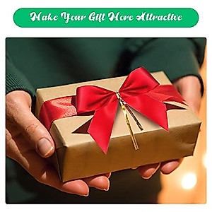 AKLVBL 20 Pack Satin Ribbon Bows Pretied Bows for DIY Craft,Wedding, Treat Bags, Gift Bags, Bakery Candy Bags and Package Decorating (L Size)