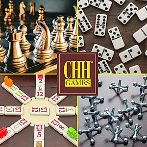 Double 12 Mexican Train Number Dominoes to Go Travel Size with Zip Up Case, Hub & 8 Domino Trains