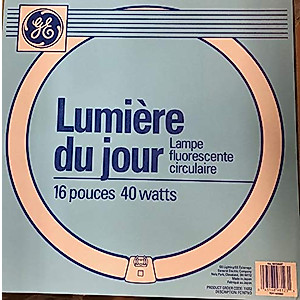 GE 6 Pieces 11052 FC16T9/D 40 Watts 16 Inches 4 Pin Long Circular T9 Fluorescent Tube Light Bulb