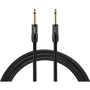 Warm Audio Prem-TS-10' Premier Series Straight to Straight Instrument Cable - 10-foot, Black/Gold