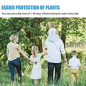 Emoly Upgraded 12 Pack Self Plant Watering Spikes with Adjustable Water Flow, Plant Waterer for Indoor Outdoor, Automatic Watering Spikes for Potted Plants