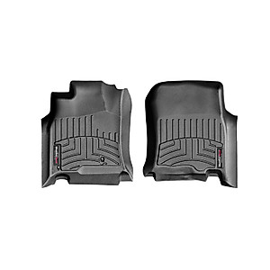 WeatherTech Custom Fit FloorLiners for Toyota 4Runner - 1st Row (440111), Black