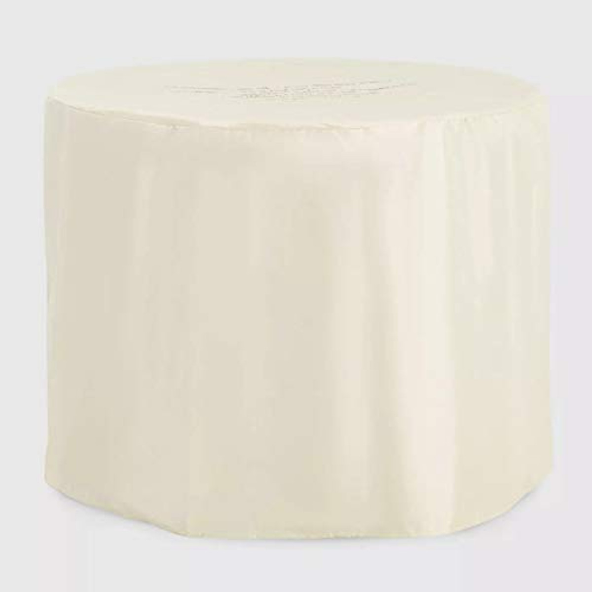 RST Brands Sego Lily Logan Steel Outdoor Patio Round Fire Table, with Fiber Concrete Top, 40000 BTUs, PE Wicker, Backyard, 30x30 Inch, Gray