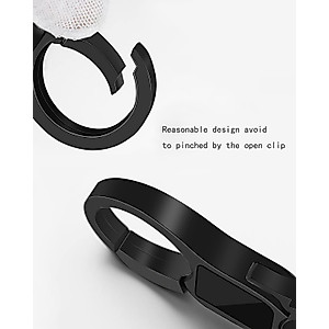 Idakekiy Key Chain Quick Release Spring with 4 Key Rings Heavy Duty Car Keychain Organizer for Men and Women