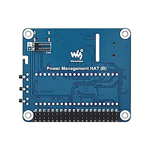 Coolwell Power Management HAT for Raspberry Pi Series Board, Onboard RTC & Buck-Boost DC Chip,Supports Charging and Power Output at The Same Time