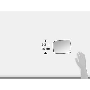 Fit System 33244 Driver Side Heated Mirror Glass w/Backing Plate, Dodge Ram Pick-Up 1500, Ram Pick-Up 2500, 3500, 6 3/8" x 9" x 10" (w/o Towing pkg, w/o auto dimming)