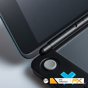 atFoliX Screen Protector compatible with Nintendo New 2DS XL Screen Protection Film, anti-reflective and shock-absorbing FX Protector Film (Set of 3)