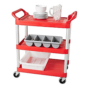 Rubbermaid Commercial Products 4-Compartment Cutlery Bin, Gray, Silverware Tray for Restaurant/Kitchen Use