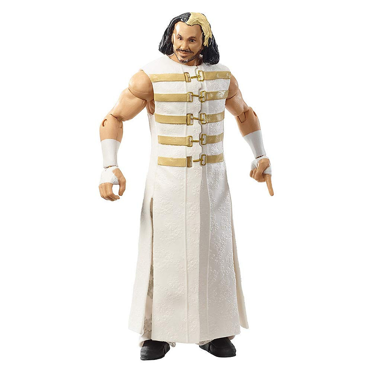 WWE Elite Collection Matt Hardy WrestleMania 34 Action Figure with Deluxe Articulation, Life-like Detail, Authentic Ring Gear, Swappable Hands & Accessory