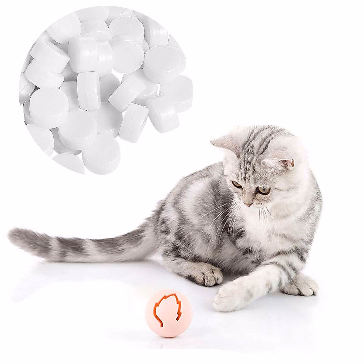 Iceyon 100pcs Noise Maker Insert Rattle Toy Rattle Box Repair Fix for Baby Pet Dog 22mm