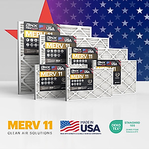 BNX TruFilter 14x20x1 Air Filter MERV 11 (6-Pack) - MADE IN USA - Allergen Defense Electrostatic Pleated Air Conditioner HVAC AC Furnace Filters for Allergies, Dust, Pet, Smoke, Allergy MPR 1200 FPR 7