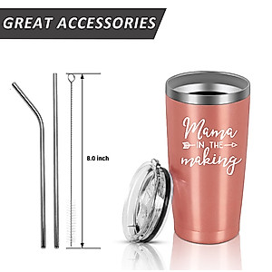 Cosictic Mama In The Making New Mom Travel Tumbler, Funny Pregnant Mom Baby Shower Gifts, Funny Mother's Day Gifts For Pregnant Mom Mom To Be Her, Insulated Stainless Steel Travel Tumbler