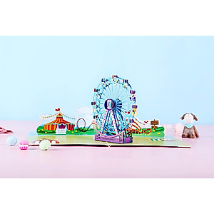 Liif Amusement Park 3D Greeting Pop Up Birthday Card, Happy Birthday Card For Kids, Boyfriend, Girl, Son, Daughter, Valentines Day, Graduation, Thinking Of You, Thank You, Celebration, New Year