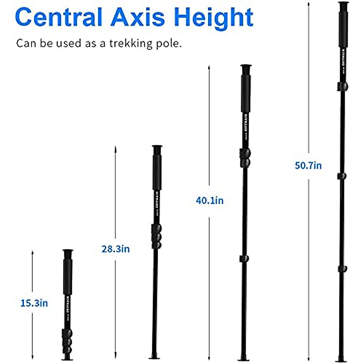 Camera Tripod 69 Inch, Patented 3-Way Swivel Portable Phone Tripod Professional Aluminum Alloy Travel Phone Camera Stand Monopod for Canon Nikon GoPro DSLR, DV Video Camcorder, Smartphone