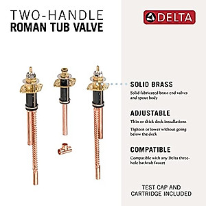 Delta Faucet Roman Tub Rough-In Valve for Delta 2-Handle Roman Tub Bath Faucets R2707, Chrome