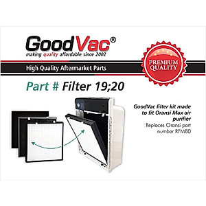 GoodVac Replacement Filter Kit Compatible with Oransi Max OVHM80 (Replaces RFM80)