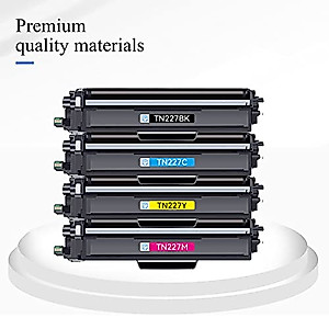 TN227 Compatible TN227BK TN227C TN227M TN227Y High Yield Toner Cartridge Replacement for Brother MFC-L3770CDW Printer Toner (2BK+1C+1Y+1M).