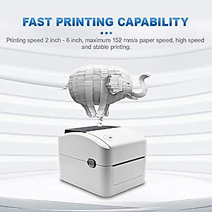 Thermal Barcode Shipping Label Printer Support Amazon Ebay PayPal Etsy Shopify Shipstation Stamps.com Ups USPS FedEx DHL Support Windows Mac, Roll & Fanfold Thermal Direct Label 4x6 inch Micmi