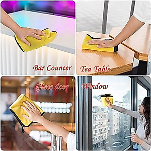 Microfiber Towels for Cars - Car Cleaning Cloths Ultra Absorbent & Soft | Microfibre Cloth for Car Moto Cleaning Detailing Polishing Drying, Multi-Color(15.8X 11.8iInch/8Pack)