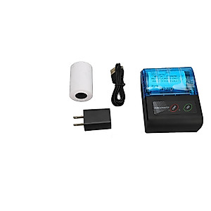 Marhynchus Pocket Inkless Thermal Printer Mini Portable Printer Fast Printing for Home or Office US Plug 100‑240V