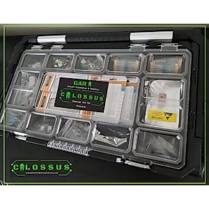 GAR Colossus Starter Kit for Arduino Uno Mega Nano - Complete Advanced Set, 5 Main Boards - 30 Sensors, 10 Shields with ESP32 WiFi + Bluetooth Modules for Wireless Robotics Smart Car