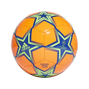 adidas unisex-adult Finale 21 Club Soccer Ball Black/Solar Red/Solar Yellow 5