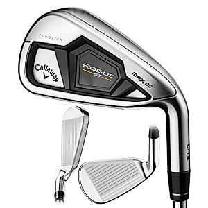 Callaway Golf Rogue ST Max OS Lite Iron Set (Right Hand, Graphite Shaft, Regular Flex, 4 Iron - PW, Set of 7 Clubs)