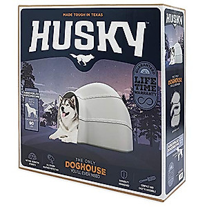 Petmate Husky Dog House for Dogs Up to 90 Pounds, Grey