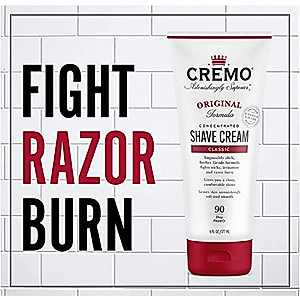 Cremo Barber Grade Original Shave Cream, Astonishingly Superior Ultra-Slick Shaving Cream Fights Nicks, Cuts and Razor Burn, 6 Fl Oz (2 Pack)