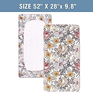 Floral Crib Sheet Car Seat Cover Pillow Covers