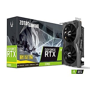 ZOTAC Gaming GeForce RTX 2060 6GB GDDR6 192-bit Graphics Card, Super Compact, ZT-T20600H-10M