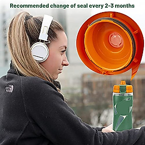 5 Pack Replacement Seal Gasket Compatible with Gatorade Gx Hydration System Water Bottle, Silicone Lid Seals Replacement for Gatorade Gx Pods