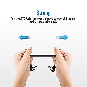 SONICAKE 6 Inch Patch Cable for Guitar Effect Pedal Cables Black