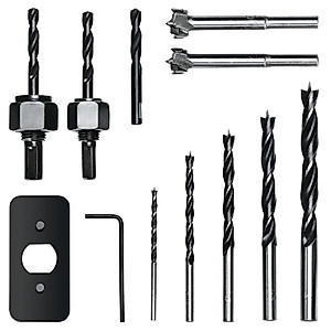 KATA Hole Saw Set, 27PCS Hole Saw Kit with 13PCS Saw Blades Gifts for Men, 3/4" to 5" (19mm-127mm) Hole Saw, Mandrels, Hex Key and Drill Bits in Storage Case, Ideal for Soft Wood, PVC Board