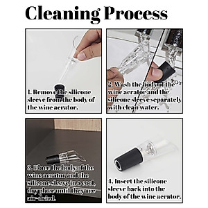 Wine Aerator, 6PCS Wine Pourer, Premium Wine Airarator, Wine Aerator Pourer Spout, Wine Aerorater and Wine Aireators Pourer for Wine Lovers