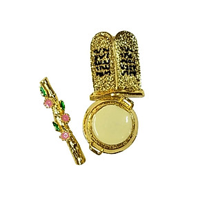 Bethlehem Gifts TM Ark of The Covenant Copper Replica Statue (Ark Contents Mini)