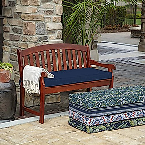Arden Selections ProFoam Essentials Outdoor Bench Cushion 18 x 46, Sapphire Blue Leala