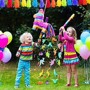 48 PCS Dinosaur Toys Glow in Dark Easter Baskes Gift Light up Decor Mini Dino Figures Birthday Party Favor Supplies Bulk Cake Topper Goodie Bag Stuffer Pinata Goody Filler Class Prize Treasure Box Kid