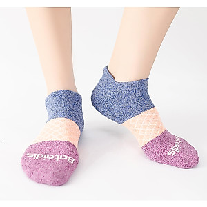bataidis Women's Casual Ankle Socks Low Cut Athletic Socks 6 pairs (US, Alpha, Medium, Regular, Regular, Blue1)