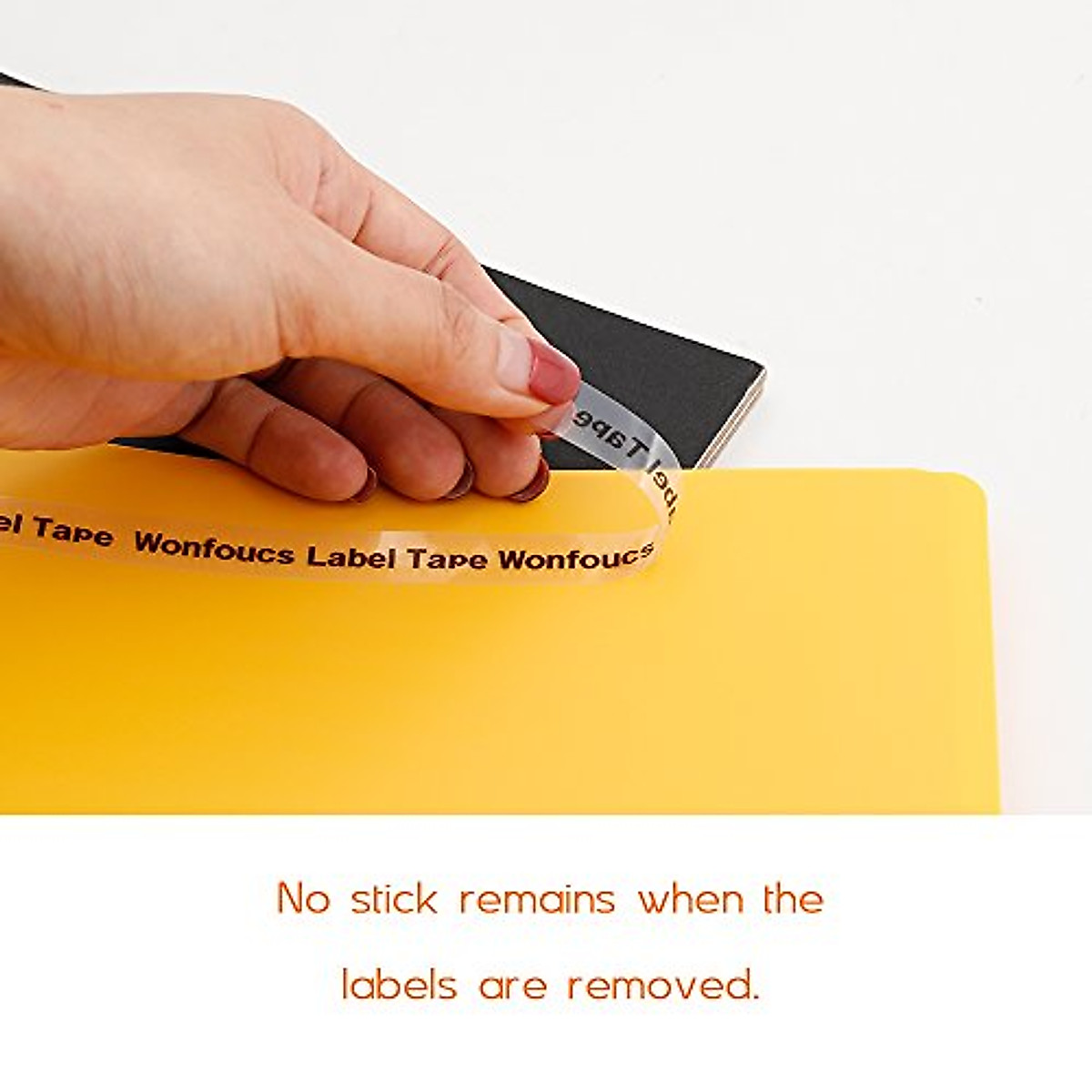 Label Maker Clear Tape Replacement for DYMO Label Maker Refills Clear Transparent Plastic Labeling Tape, 12mm x 4m- 1/2'' x 13', Work with Dymo Letratag Label Maker LT-100T LT-100H QX50, 4-Pack