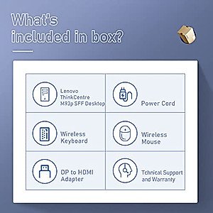 Lenovo Thinkcentre M93p SFF Business Desktop PC, Intel Core i7-4790 up to 4.0GHz, 32GB RAM, New 1TB Solid State Drive, AC WiFi, DVD-RW, Win10 Pro (Renewed)