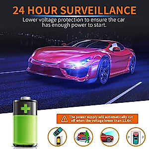 Dash Cam Hardwire Kit 3-Lead Acc Mini USB Hard Wire Kit Fuse for Dashcam Will 12V-24V to 5V/3A Car Dash Camera Charger Power Cord， Gift 4 Fuse Tap Cable （11.5ft）